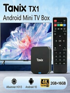 Интеллектуальный потоковой проигрыватель Tanix TX1 Android 10 с поддержкой 4K / WiFi / Youtube / Netflix Mini Media Player