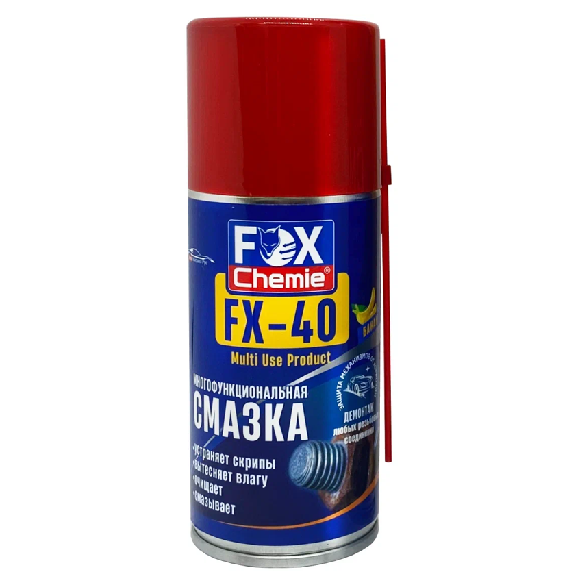 Многофункциональная смазка Fox Chemie FX-40 с ароматом банана, 210 мл