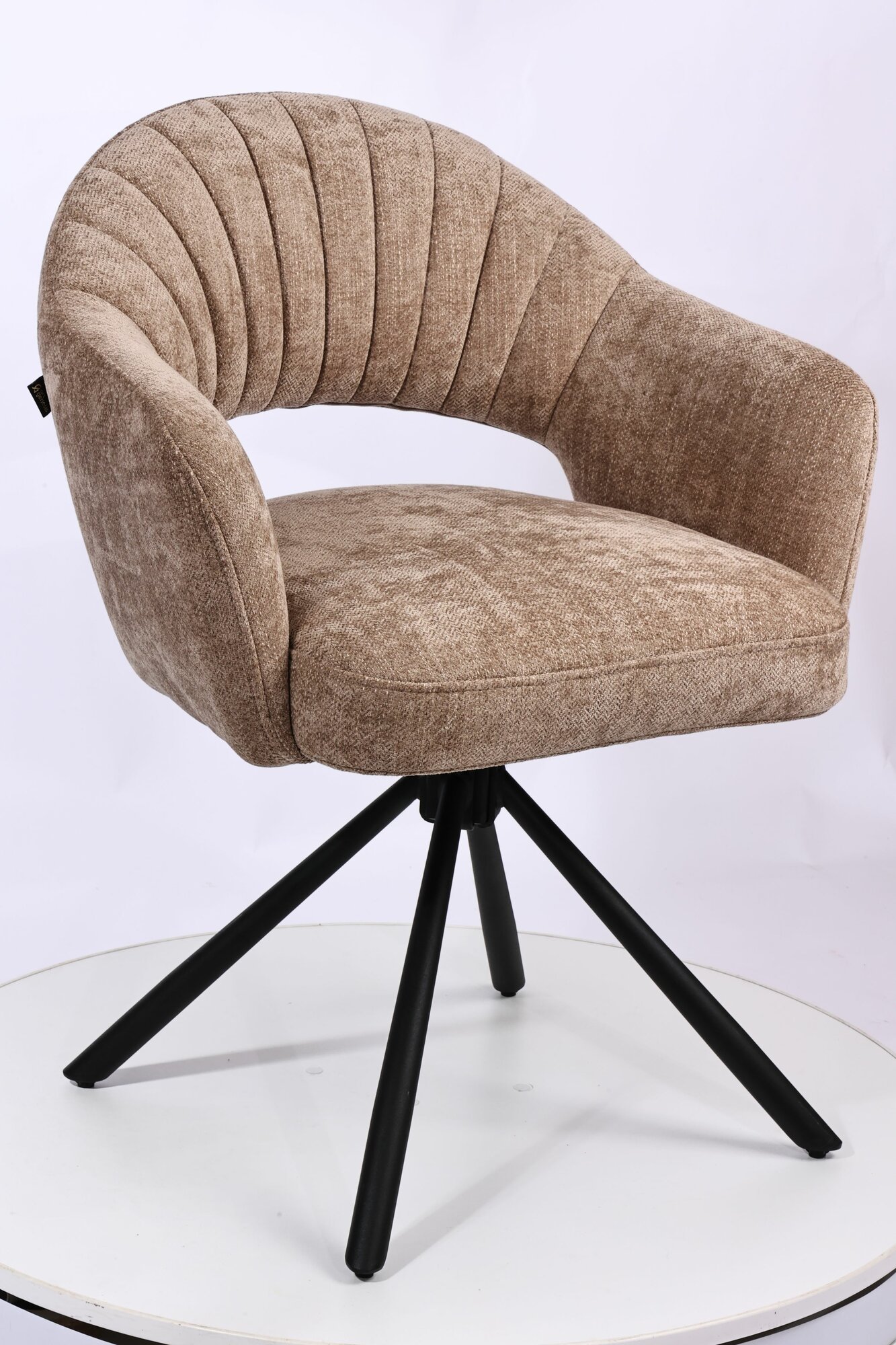 Стул-кресло Кристалл 2 шт, поворотный, мягкий, со спинкой, пружинный блок