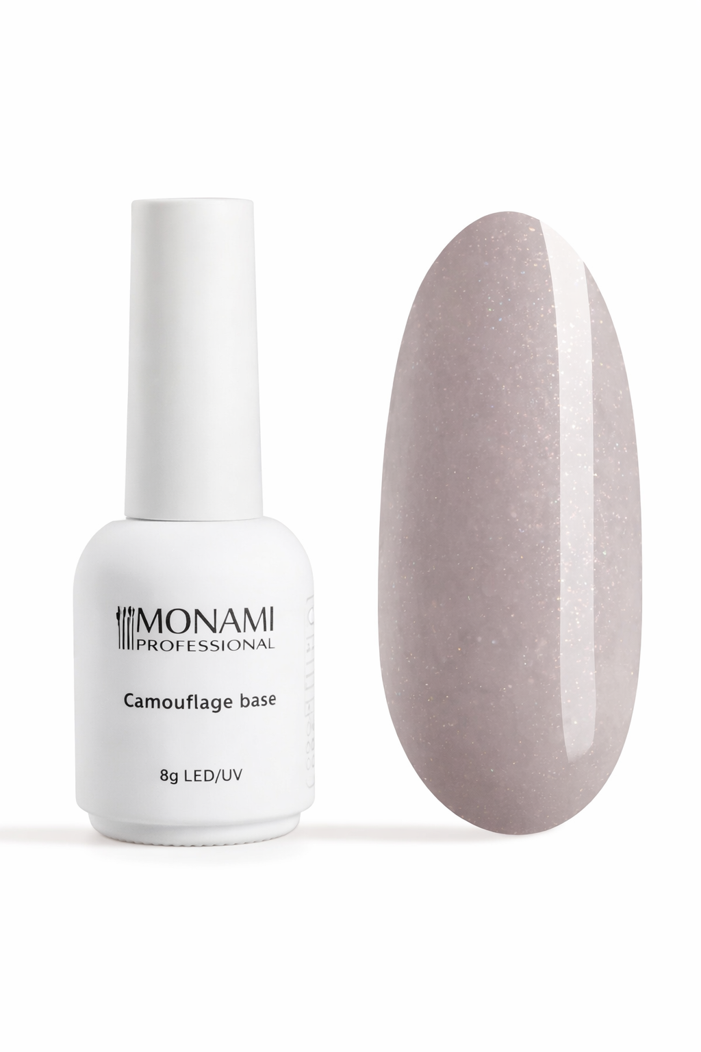 Базовое покрытие Monami Camouflage Violet Ice Shine, для маникюра, 8 г
