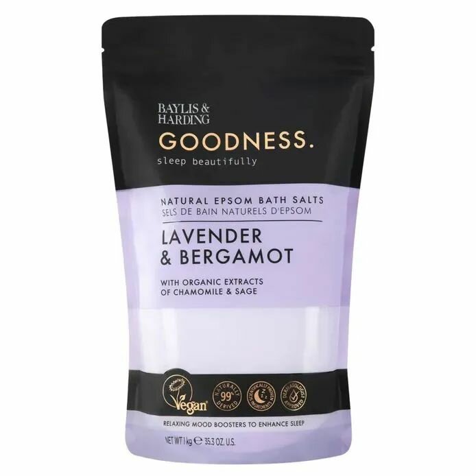 Baylis & Harding - Goodness Sleep Lavender & Bergamot Bath Salts Соль для ванны 1000 гр