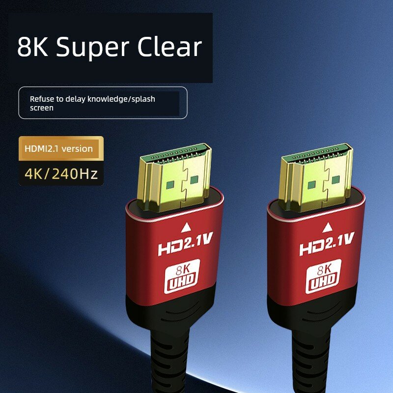 HDMI 2.1 промышленный кабель 10 м для 4K Ультра HD ТВ, игр и ПК, поддержка 4K@60Гц