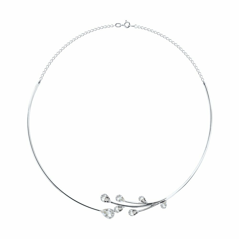 Колье SOKOLOV, белое золото, 585 проба