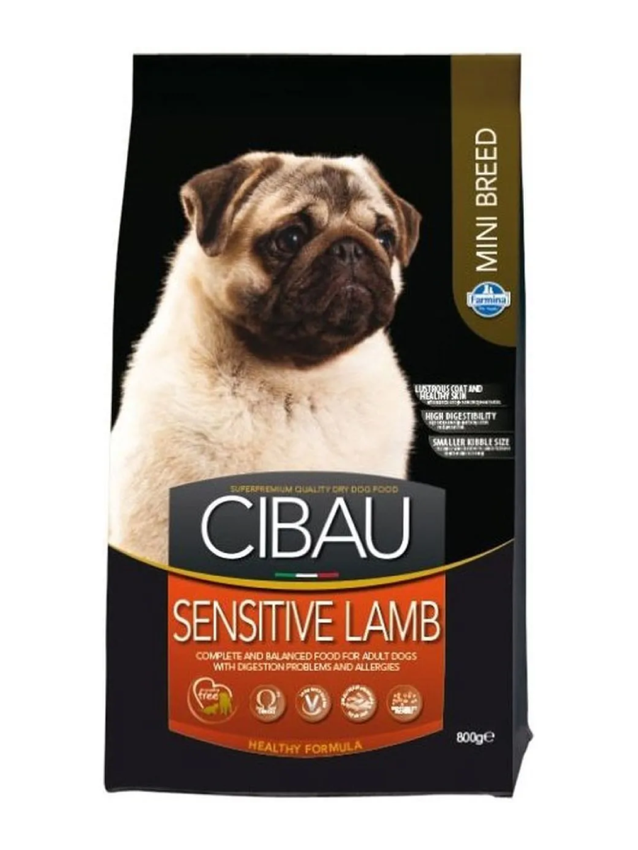Сухой корм Farmina Cibau Mini (Фармина) для собак мелких пород ягненок 0,8 кг