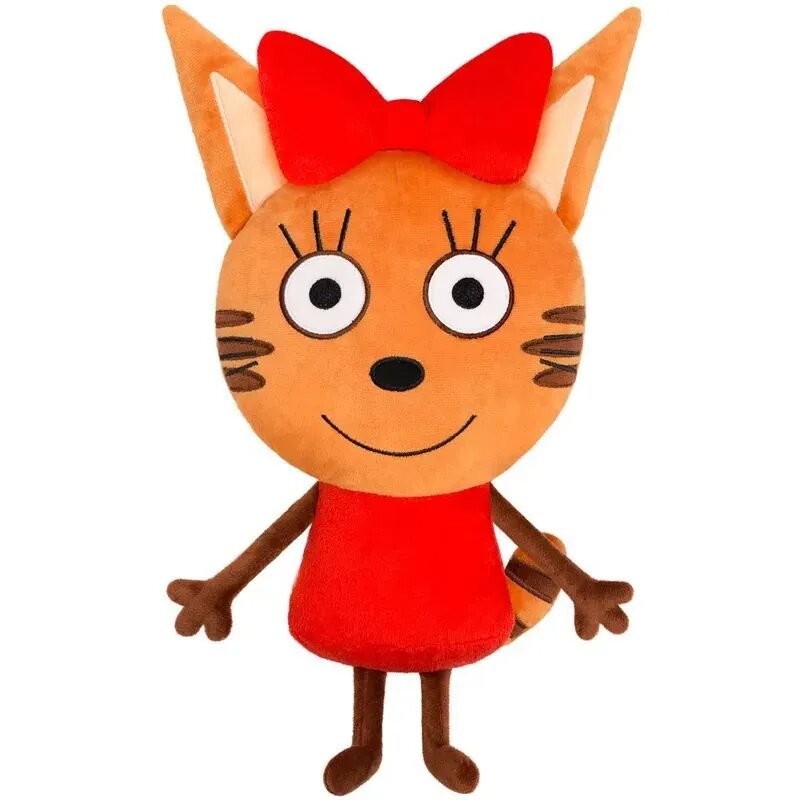 Мягкая игрушка Katya в красном платье, плюшевая игрушка для девочек 44 см
