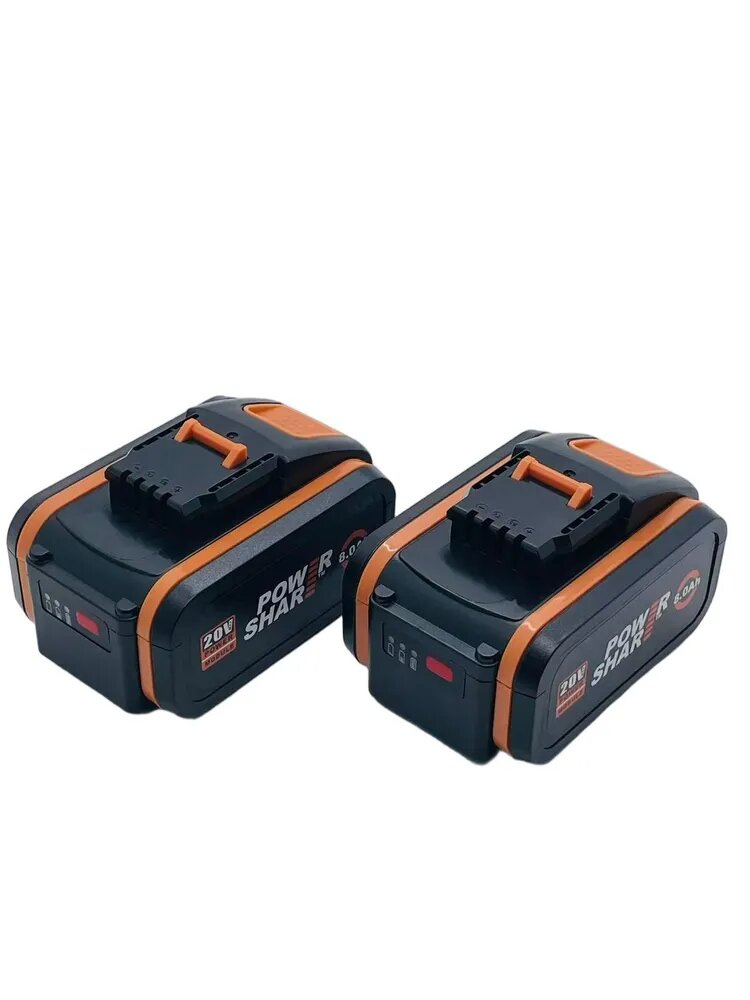 Аккумулятор для инструмента WORX 20V POWER SHARE 8.0Ah 2 батареи — фото 1