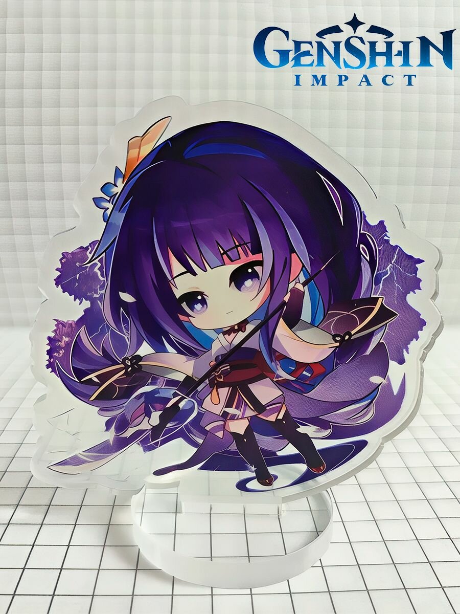 Фигурка Сёгун Райдэн из аниме игры Геншин Импакт Genshin Impact 5 см