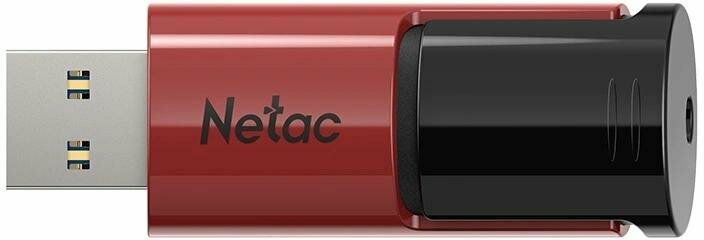 Флеш-диск Netac 128 GB, usb 3,2, красный, черный (NT03U182N-128G-32RE)