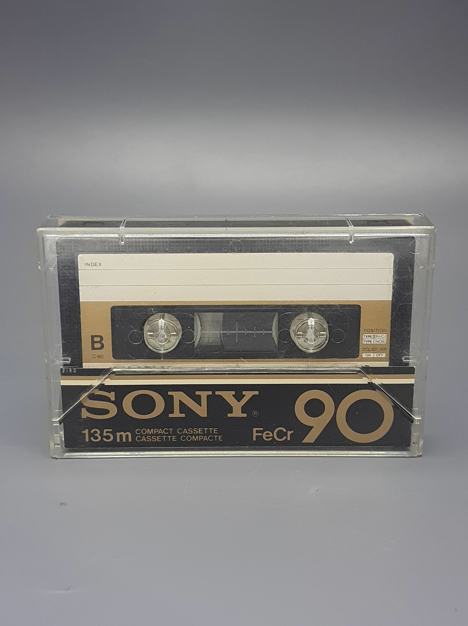 Аудиокассета Sony FeCr 90, Type III, Япония, 1979 г.