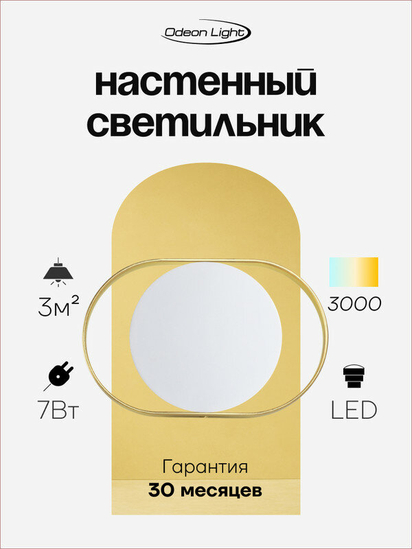 Настенный светильник ODEON LIGHT MONDY 4246/7WW LED 7W белый