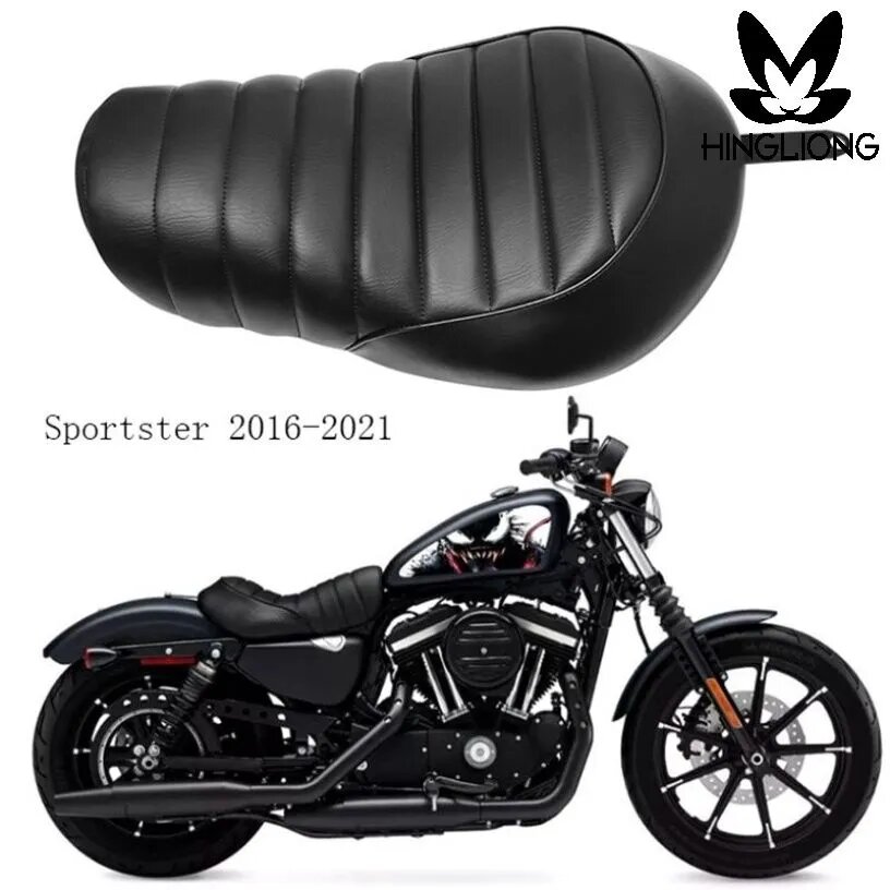 Эксклюзивное кожаное сиденье 2021 года XL для Harley Davidson Sportster 8831200 2016, черное