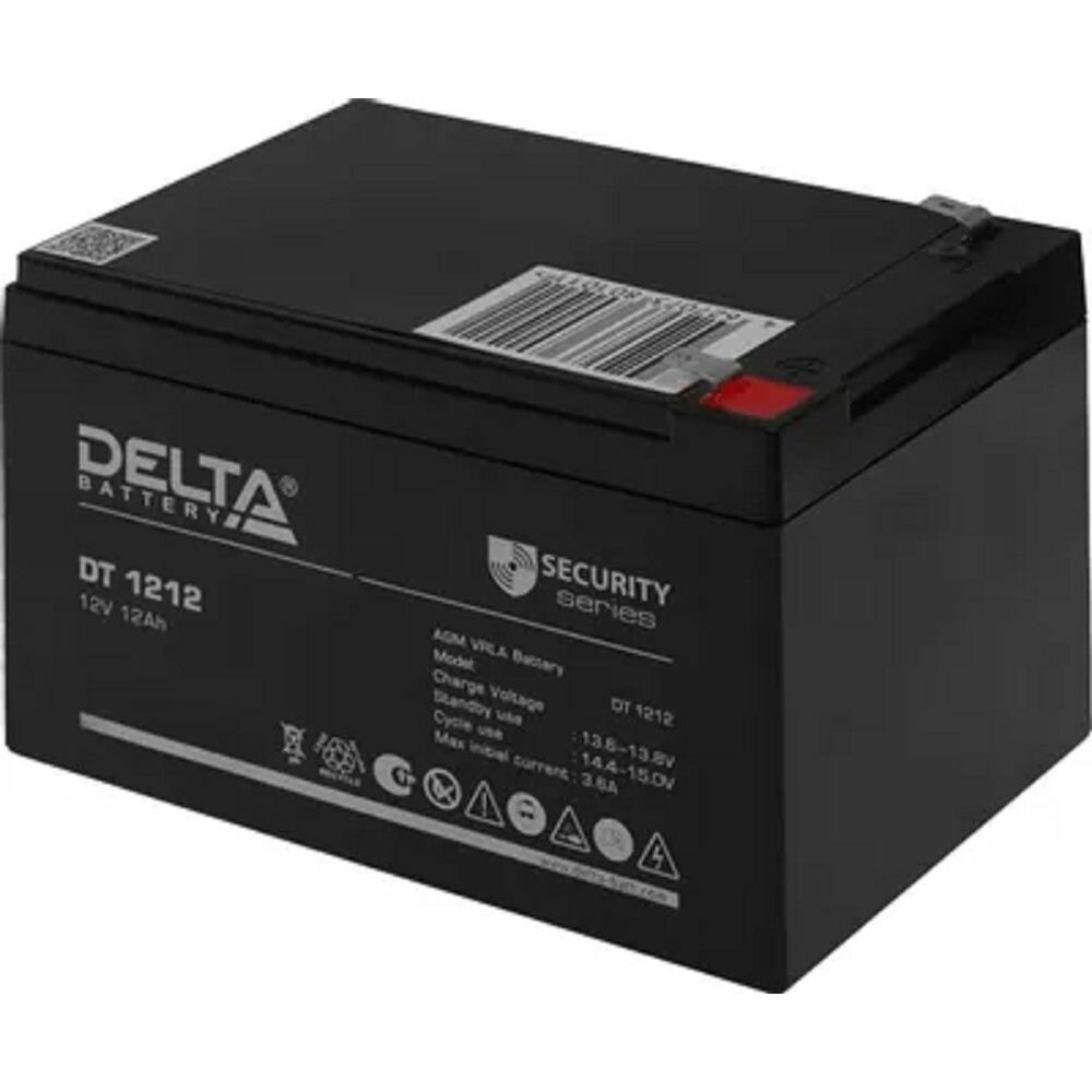 Delta DT 1212 (12 А/ч, 12В) свинцово- кислотный аккумулятор