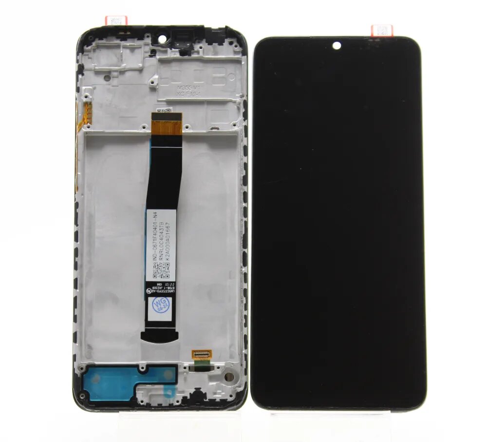 Дисплей для Xiaomi Redmi 10C (220333QNY) в рамке, черный