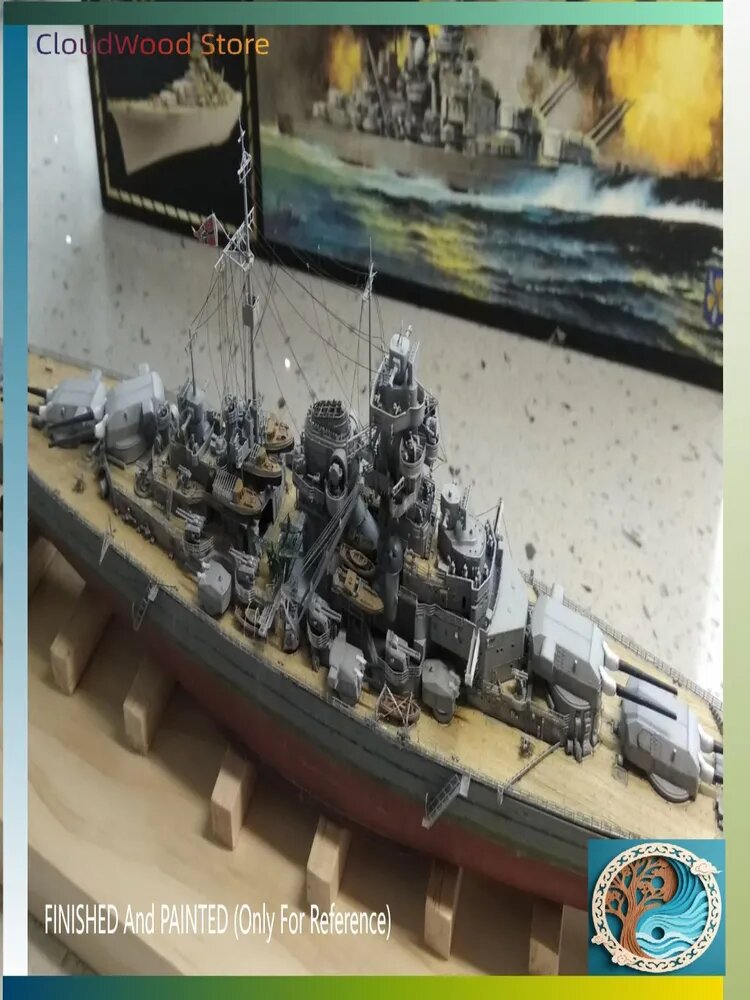 Flyhawk FH1132S 1/700 Модель Немецкий линкор Бисмарк Bismarck 1941 года Роскошная версия