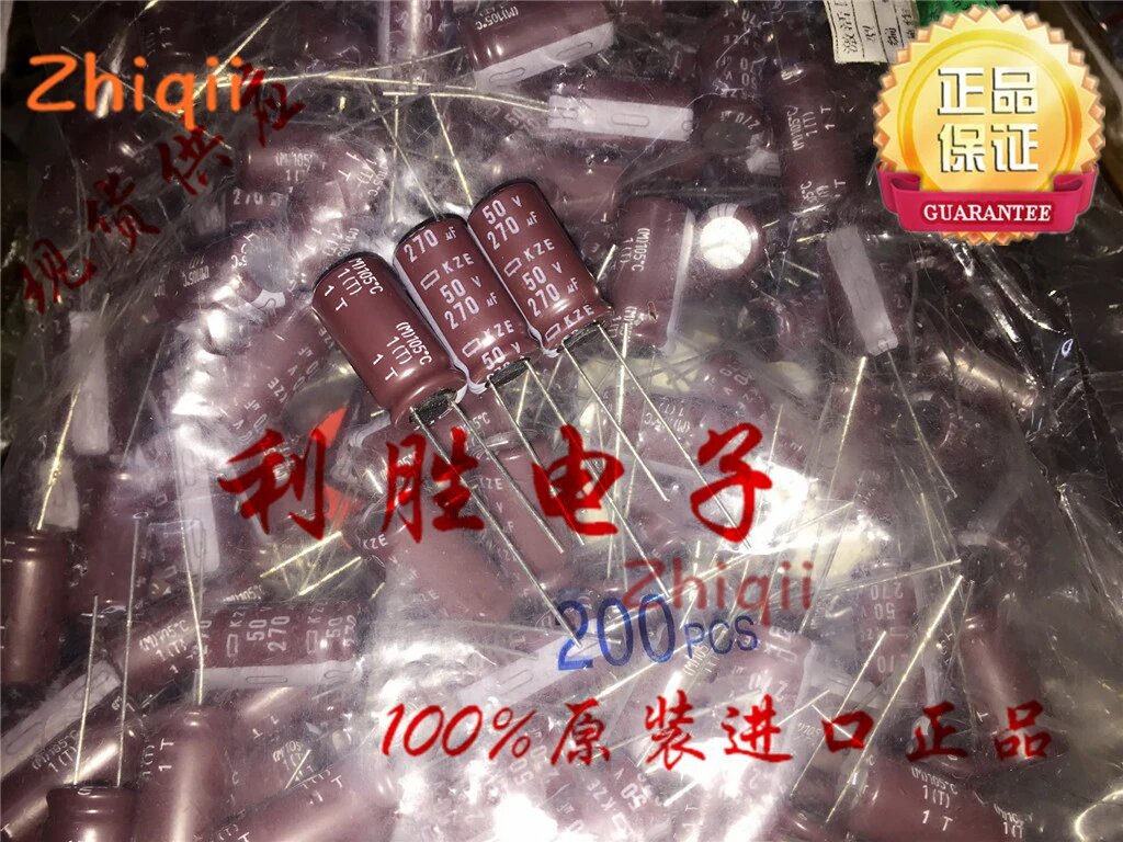 Оригинальные конденсаторы NIPPON CHEMI-CON 50В 270 мкФ 10*20 KZE 30pcs