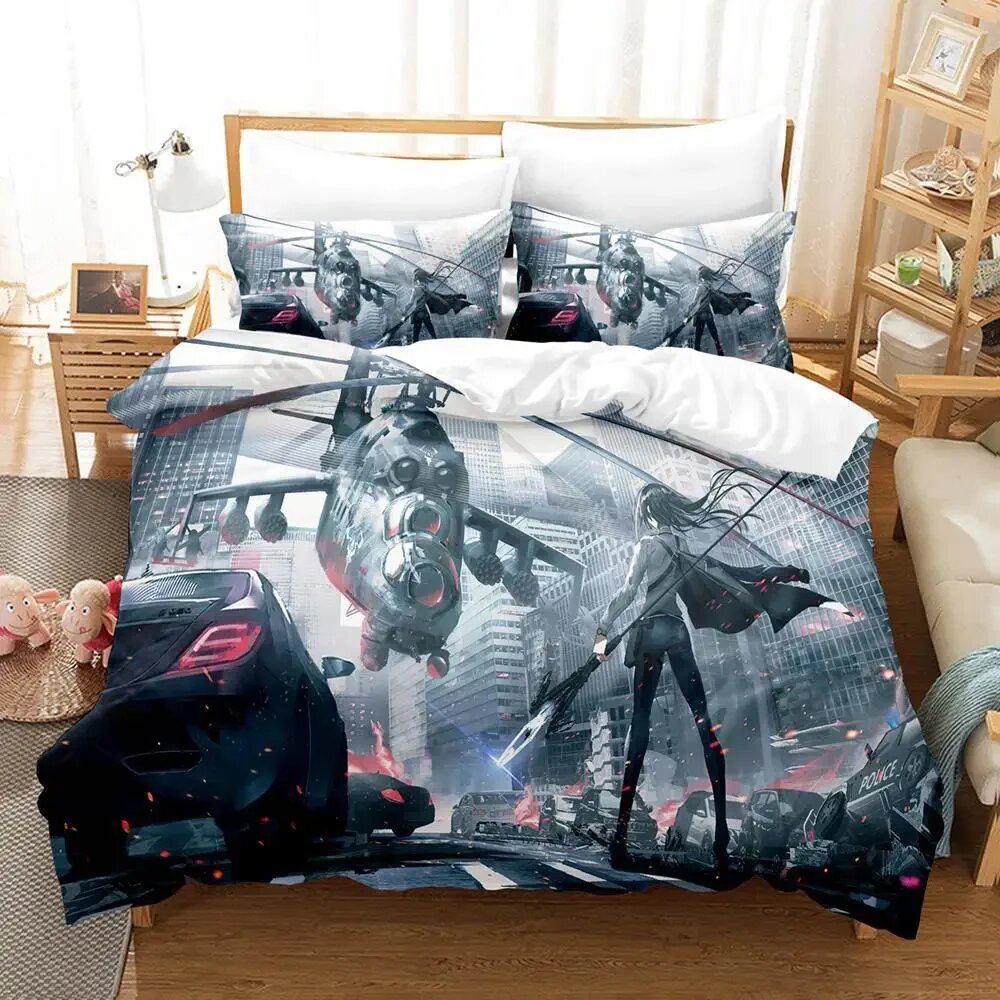 Комплект постельного белья Arknights, 155x215cm, 3pcs, цвет 5