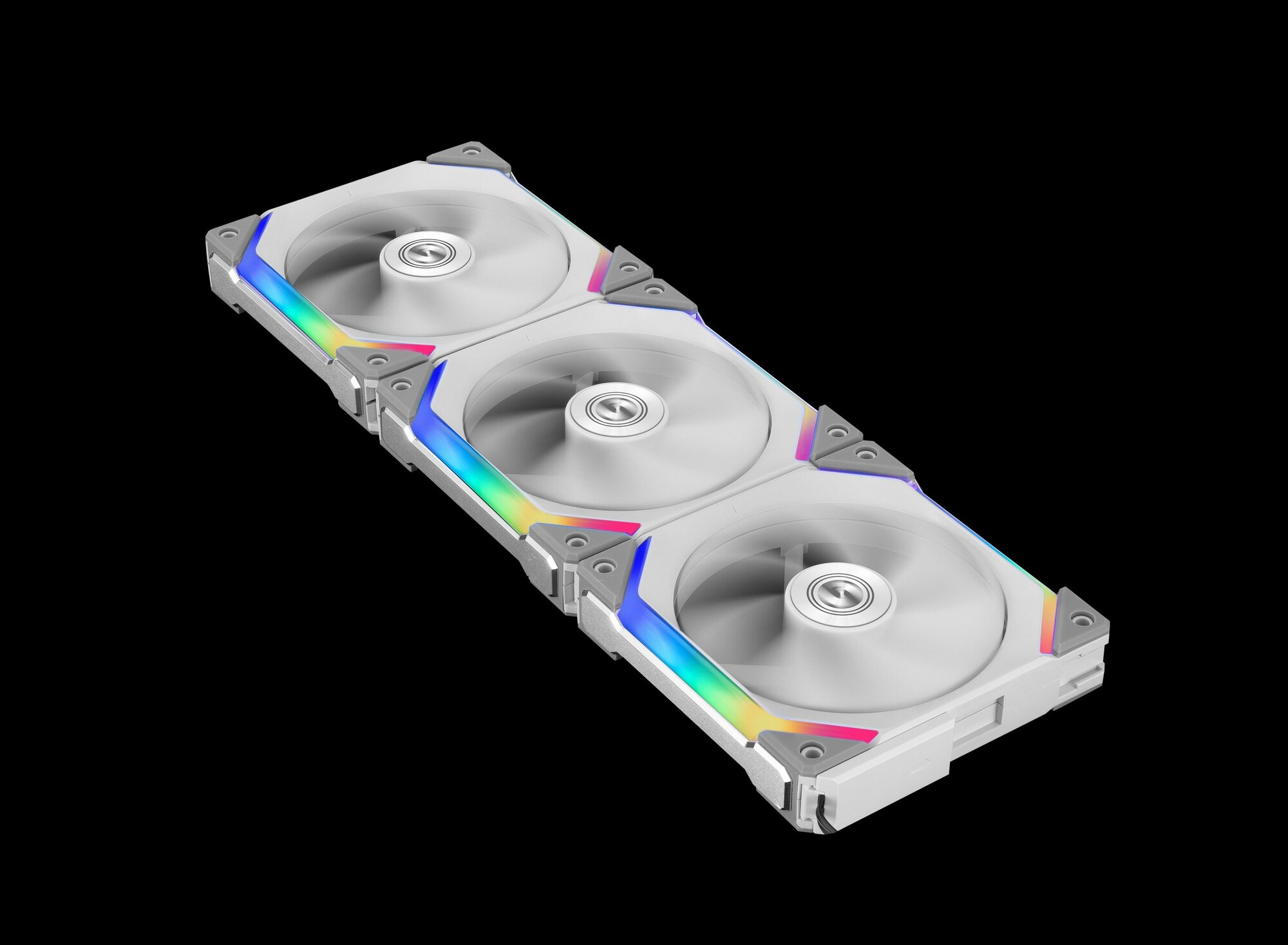 Комплект вентиляторов (3шт.) Lian Li UNI FAN SL120 White /UF-SL120-3W/ 120x120x25мм PWM, ARGB, 800-1900 об/мин, 31dBa