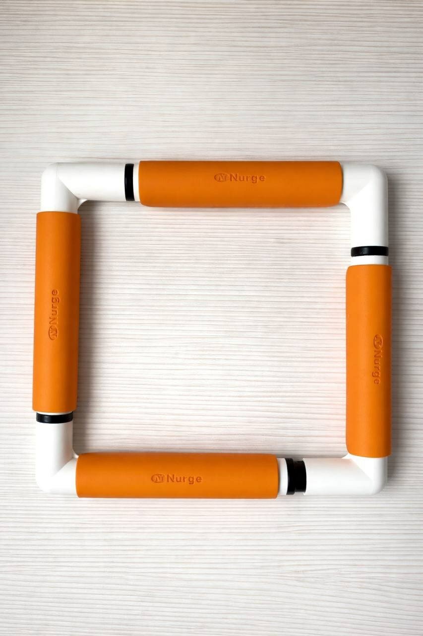 Ку-снапы пяльцы-рамка с клипсами Nurge 21х21см. 270-1/оранжевые