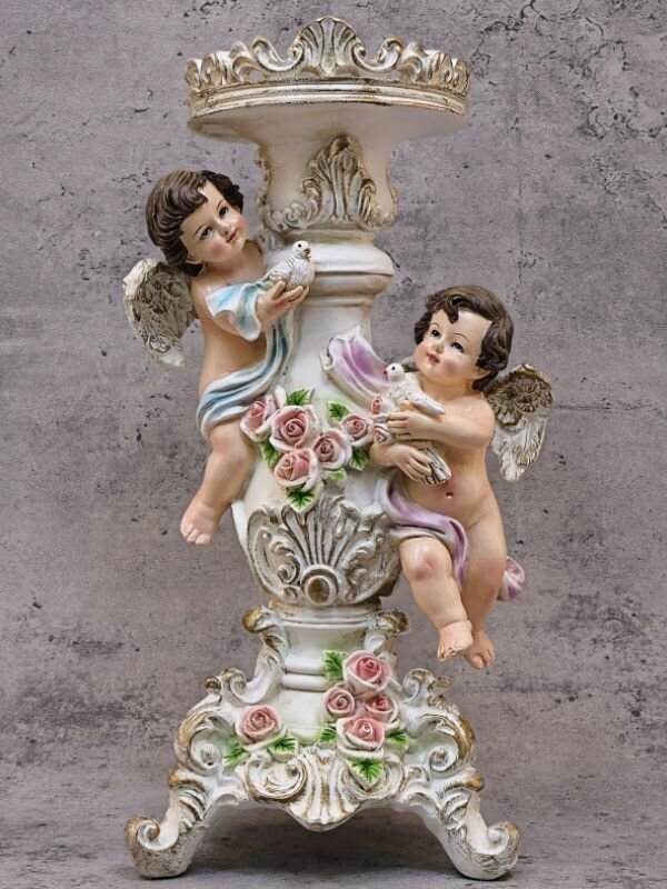 Ангельские статуи, рождественские украшения в римском стиле с розами из смолы, тематические декорации для вечеринок в стиле ангелов, предметы интерьера для дома, свадебного и праздничного оформления.