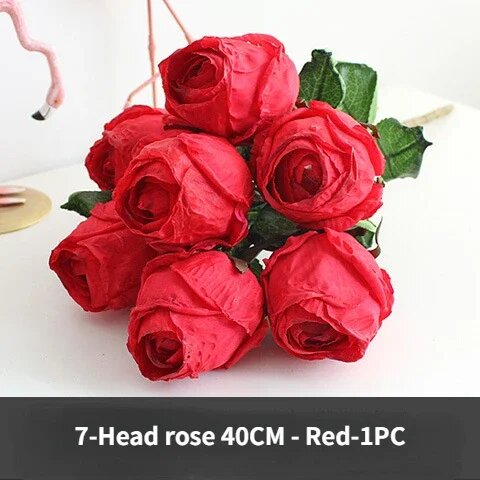 7-Head красные розы 40см - 1шт