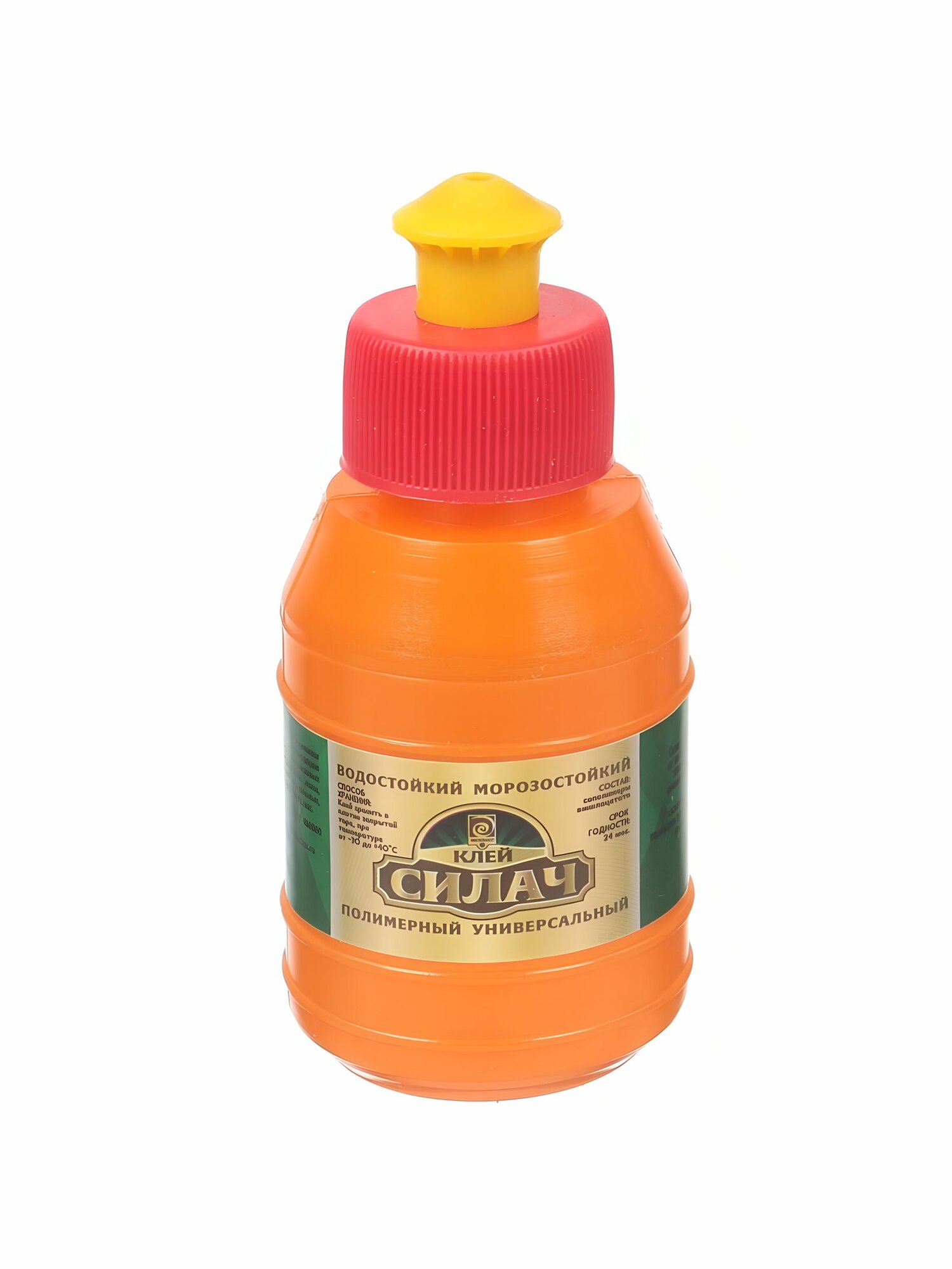 Клей бесцветный, водостойкий, однокомпонентный, 100 мл, Силач