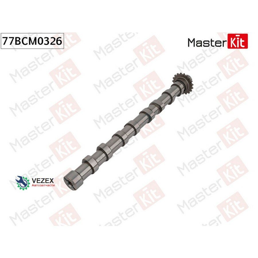 MASTERKIT 77BCM0326 Распредвал (впуск) PEUGEOT 2.0D AHN (DW10FUD)/AHP (DW10FUC)/AHR (DW10FD)/RHE (DW10CTED4)/A 77BCM0326