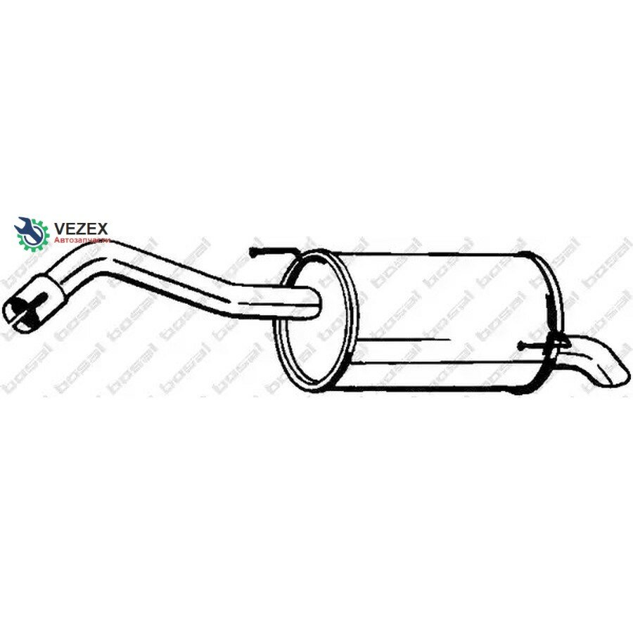 BOSAL 145-127 Глушитель (задняя часть)