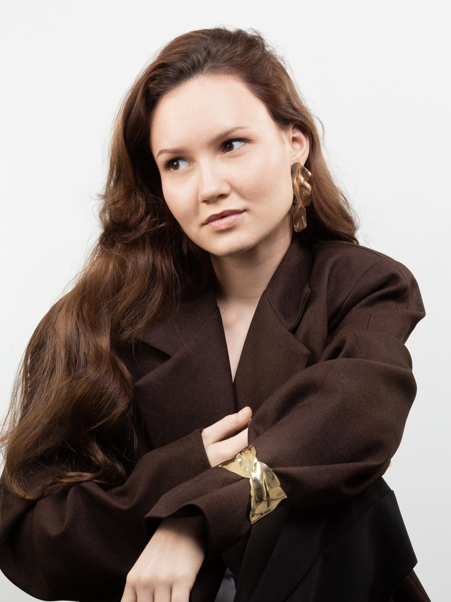 Комплект бижутерии: серьги, браслет