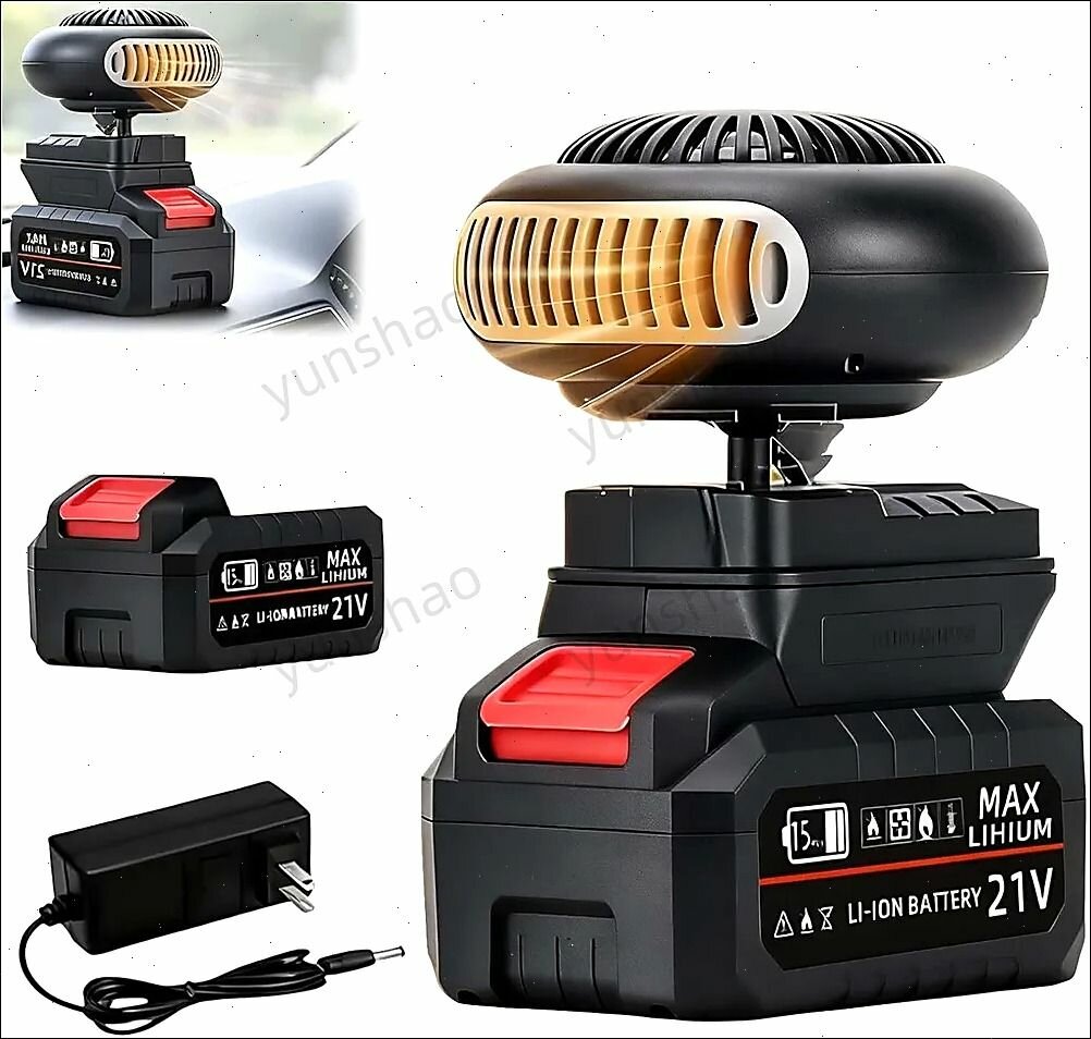 Портативный обогреватель на батарейках, бесшумный, с длительным временем работы, компактный, с защитой от опрокидывания, перезаряжаемый аккумулятор 1500 мАч, подходит для автомобиля