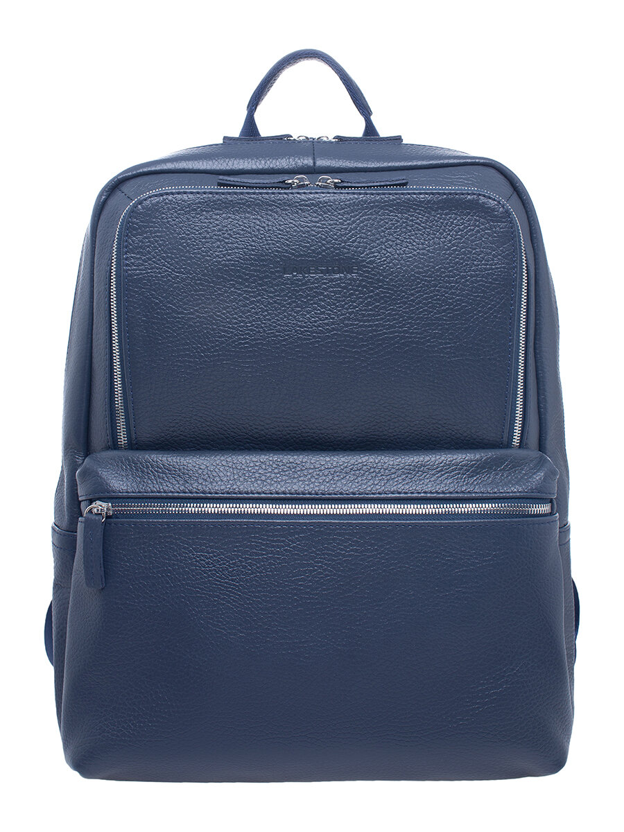 Рюкзак LAKESTONE Norden Dark Blue, мужской, натуральная кожа, синий