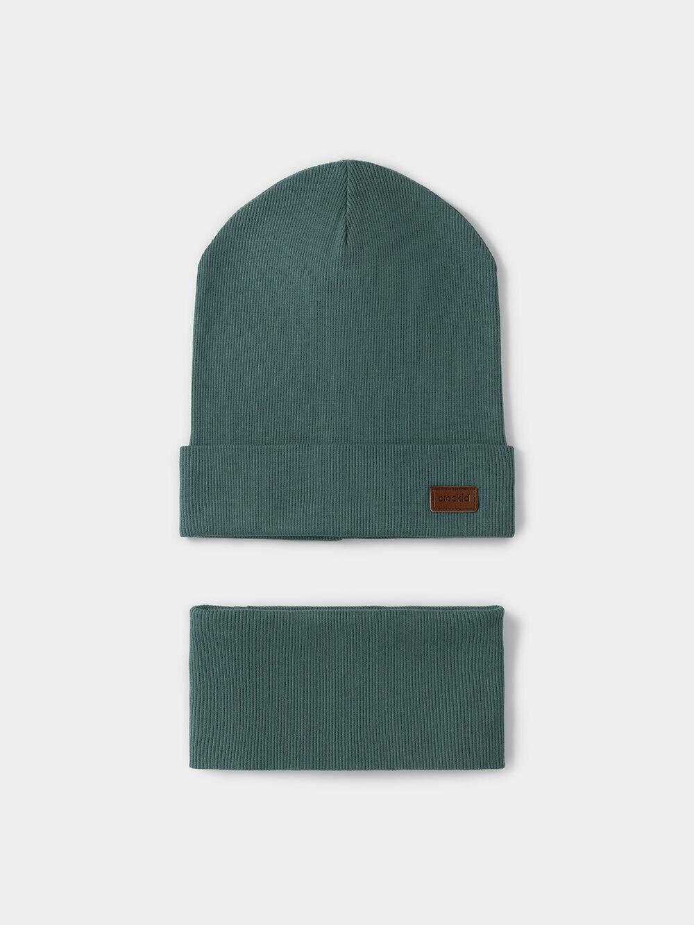 Комплект с головным убором хлопковый, шапка и снуд для мальчика для мальчиков