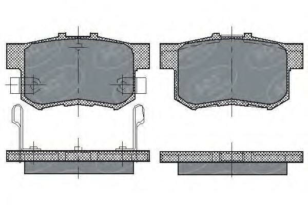 SCT SP 168 Тормозные колодки (комплект 4 шт.)