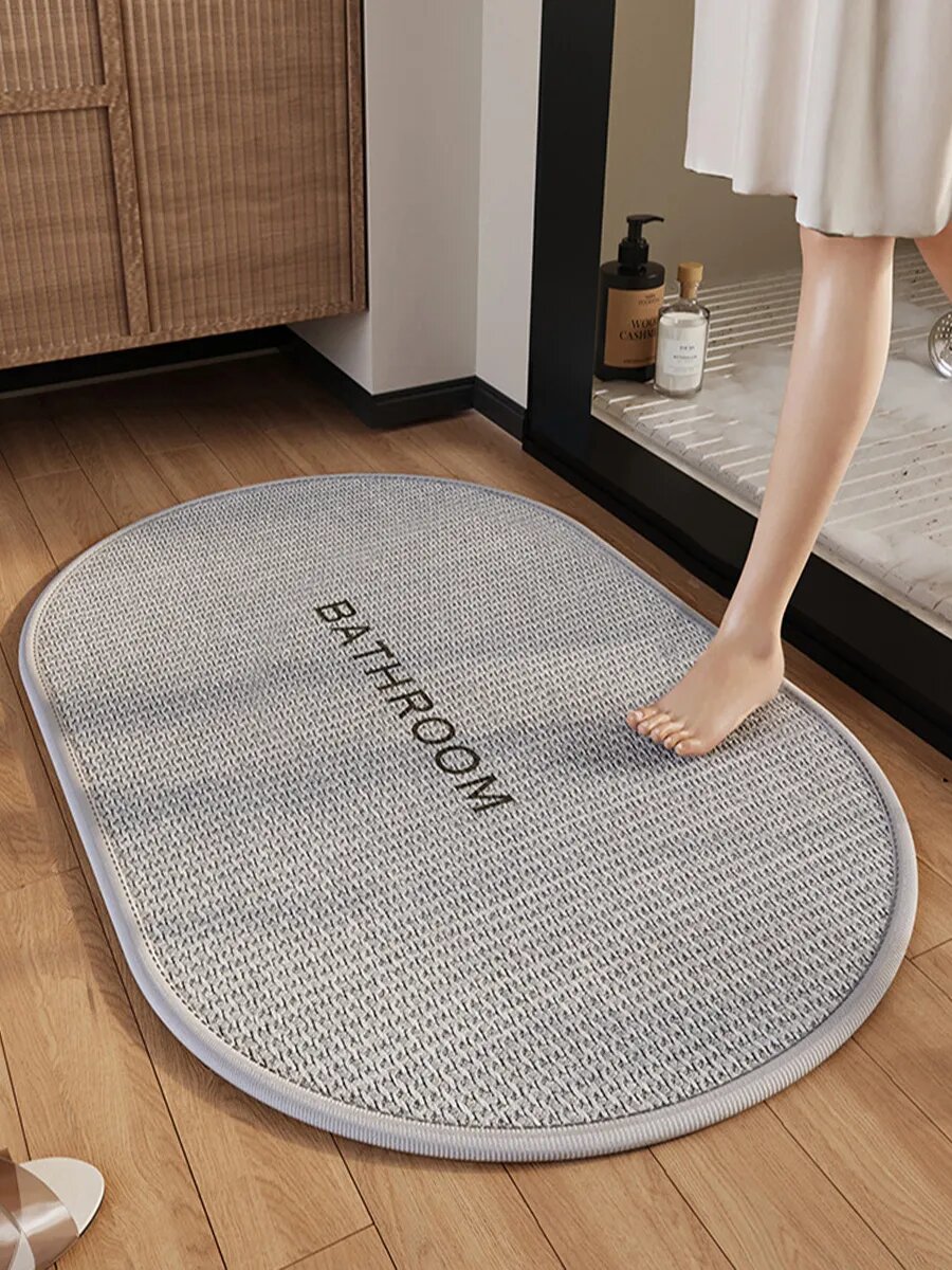 Коврик для ванной быстросохнущий, нескользящий，40*60