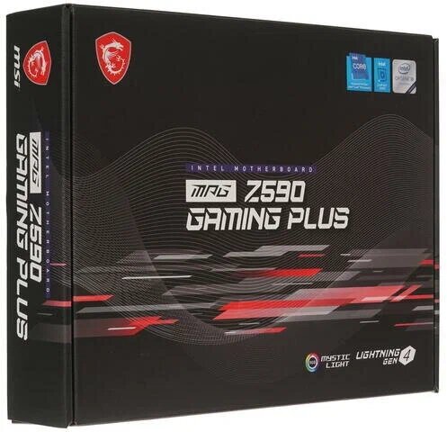 Материнская плата MSI MPG Z590 GAMING PLUS LGA1200 DDR4 M.2 ATX