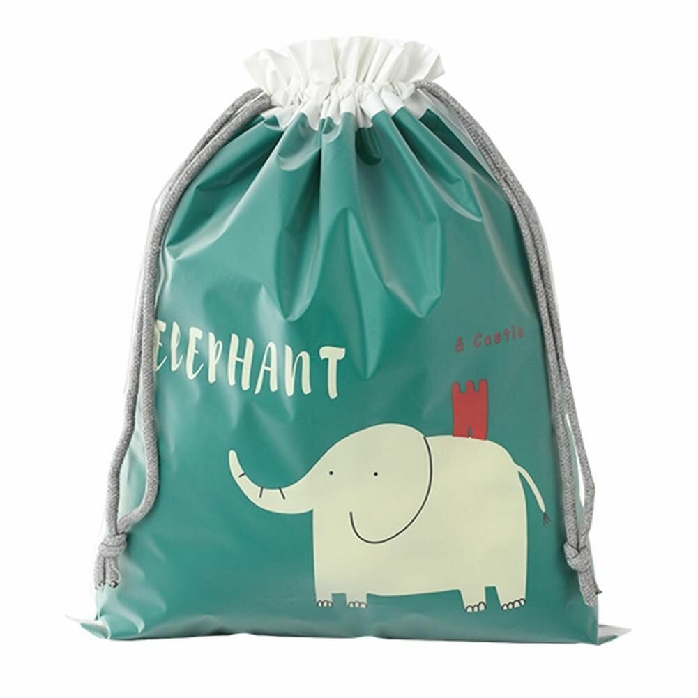 Двухслойный водонепроницаемый мешок с шнуровкой для поездок для хранения и разделения одежды