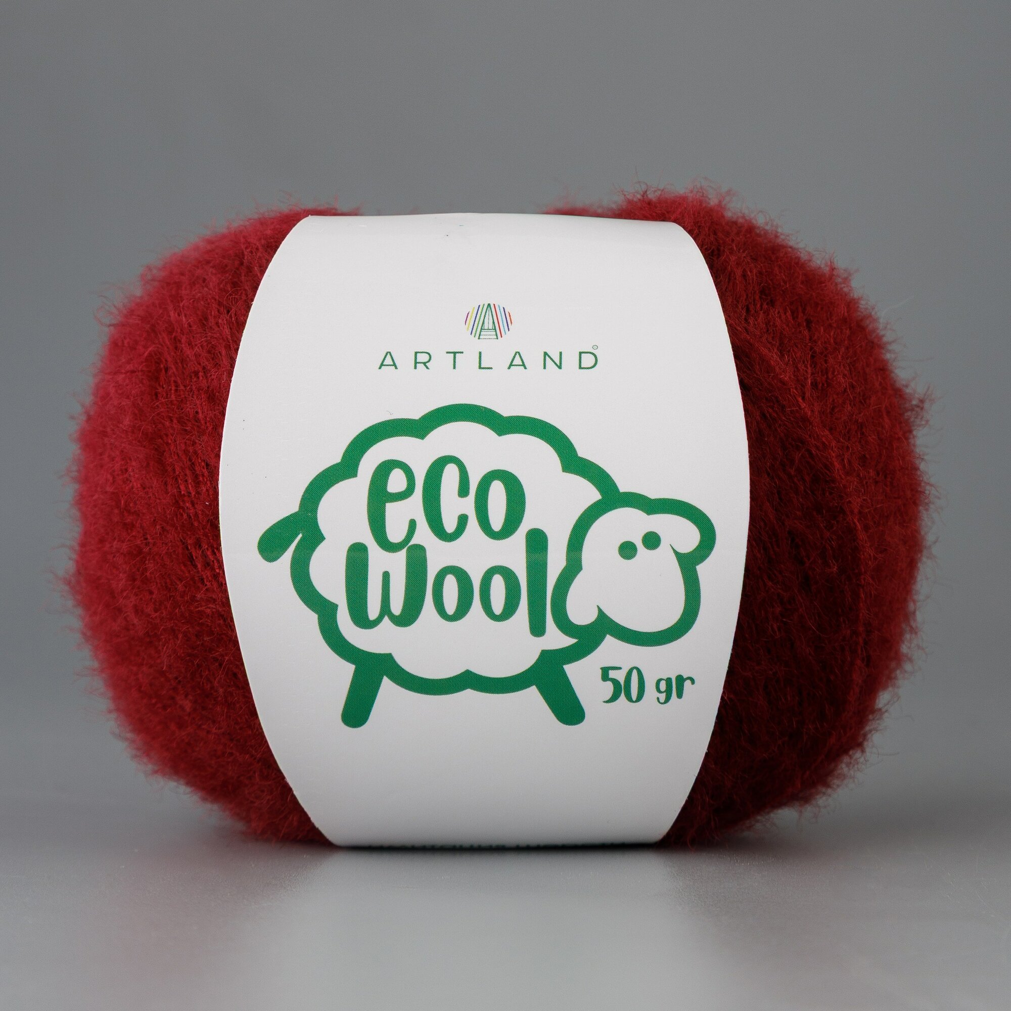 Пряжа для вязания Artland Eco Wool 5 мотков (380 м, 50 гр), цвет 43 бордовый
