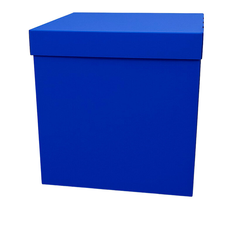 Подарочная коробка Фабрика упаковки "Сюрприз" цвет синий, 300х300х300 мм