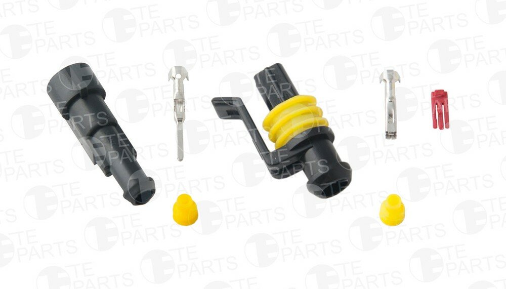 Комплект разъемов универсальных TE PARTS 7110033 1 контактных 7810017 + 7810016 Daf, Iveco, Renault, Volvo, Mb