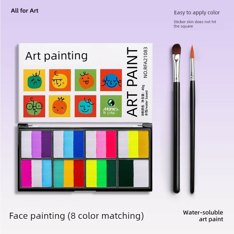 Набор инструментов для рисования детского лица, нетоксичный водорастворимый пигмент для тела, безопасный моющийся