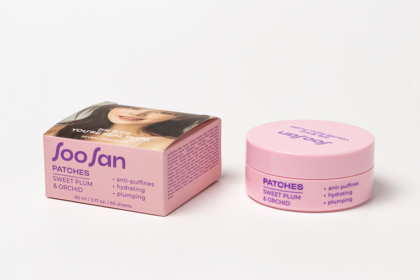 SOOSAN Patches with Sweet Plum & Orchid Патчи для глаз от отеков и мешков с экстрактами сливы и орхидеи