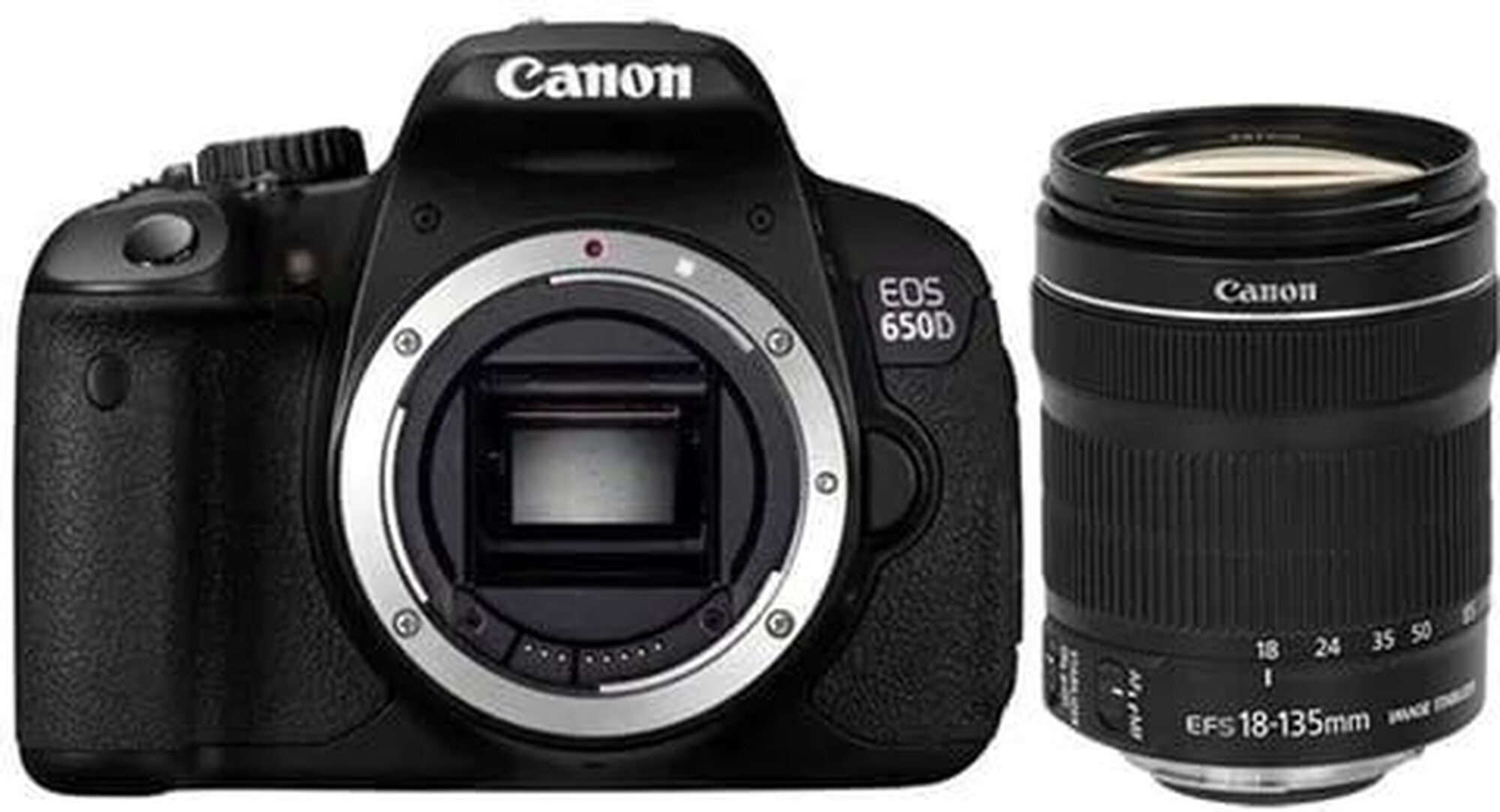 Фотоаппарат Canon EOS 650D Kit, 18 МП, объектив Canon EF-S 18-135mm, черный