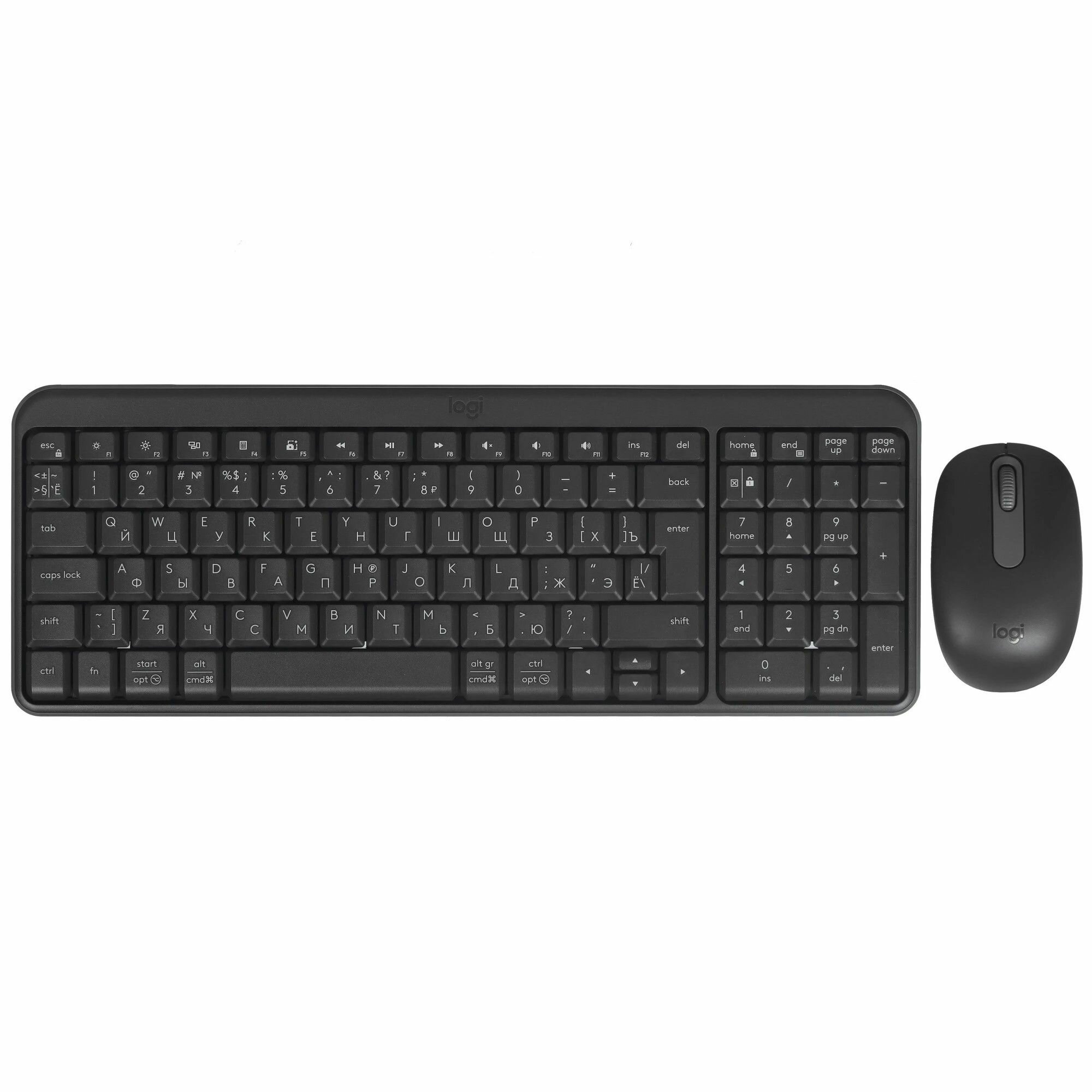 920-013853 Logitech Клавиатура + мышь MK250 заводская гравировка RU/LAT