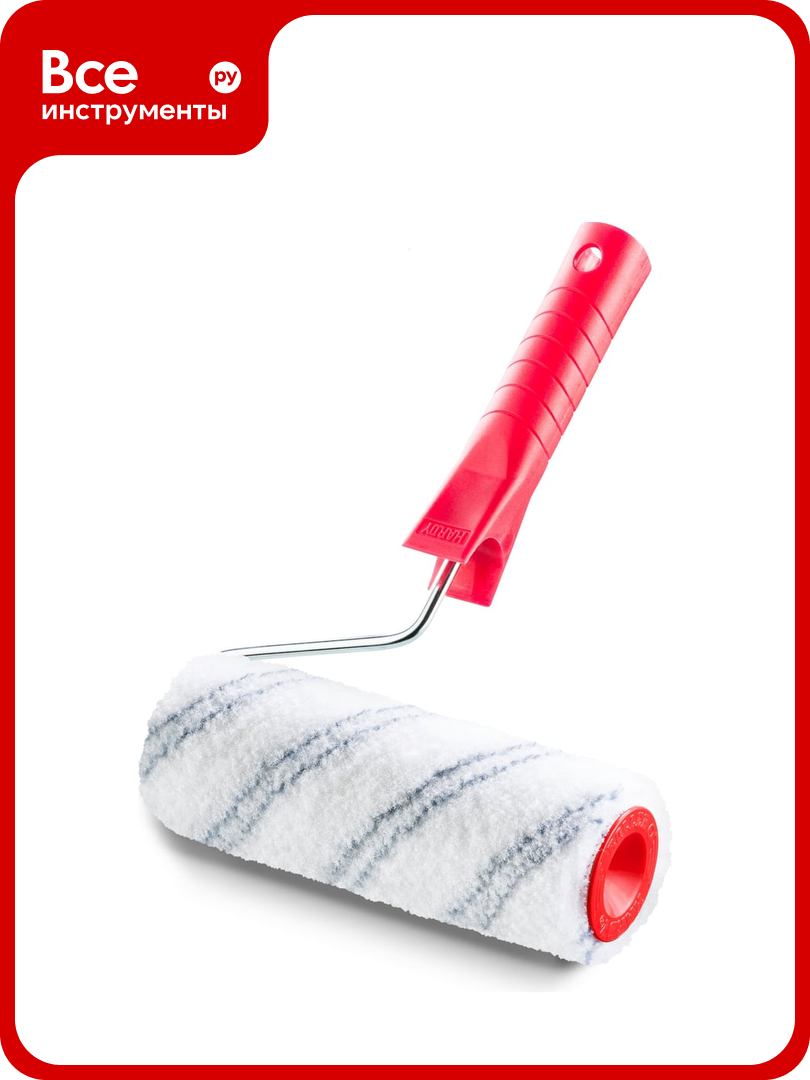 Валик HARDY Nylon 250мм D 48мм ворс 6мм с ручкой Standart 0111-434825
