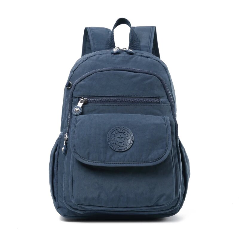 Высококачественный Мужской и Женский легкий нейлоновый модный Удобный рюкзак Mindesa, Черный, NAVY