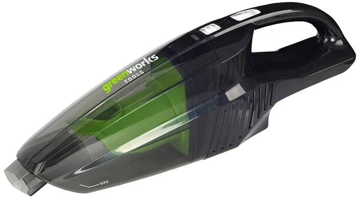 Пылесос ручной автомобильный акк. Greenworks G24HV, 24V, 0,5л, 2 режима, моющийся фильтр, без АКБ и ЗУ , 4700007