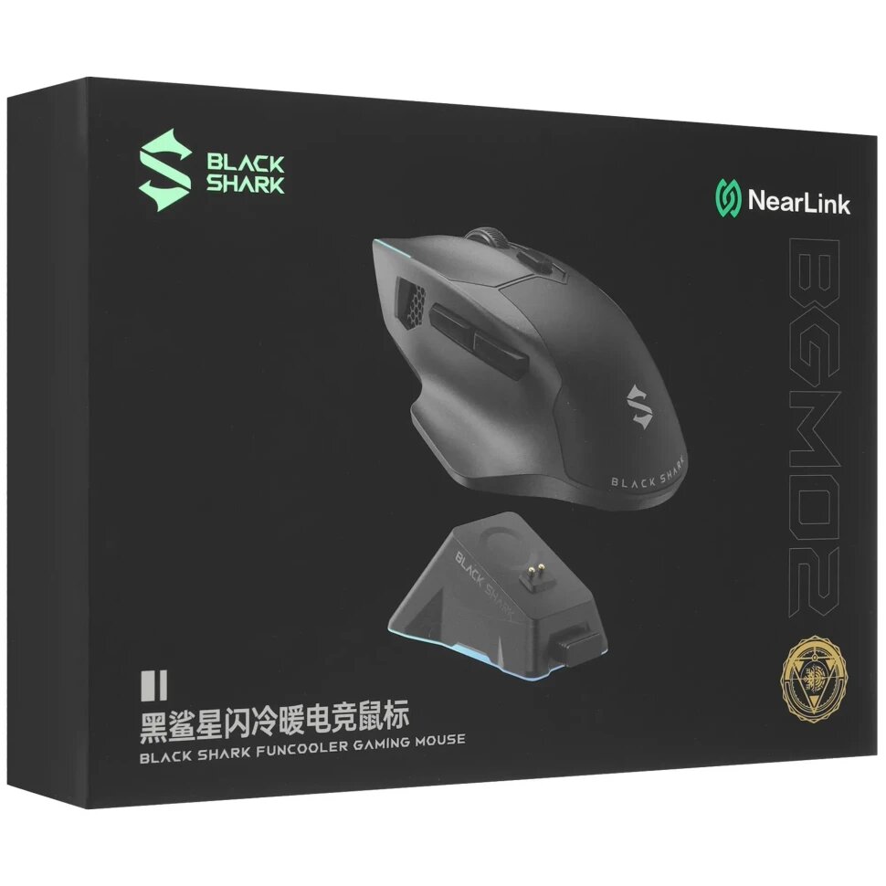 Мышь беспроводная/проводная Black Shark FunCooler Gaming Mouse [BGM02] черный