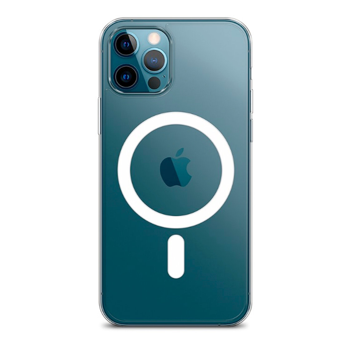 Чехол силиконовый для iPhone 12/12 Pro, Магнитный (MagSafe), X-CASE, прозрачный
