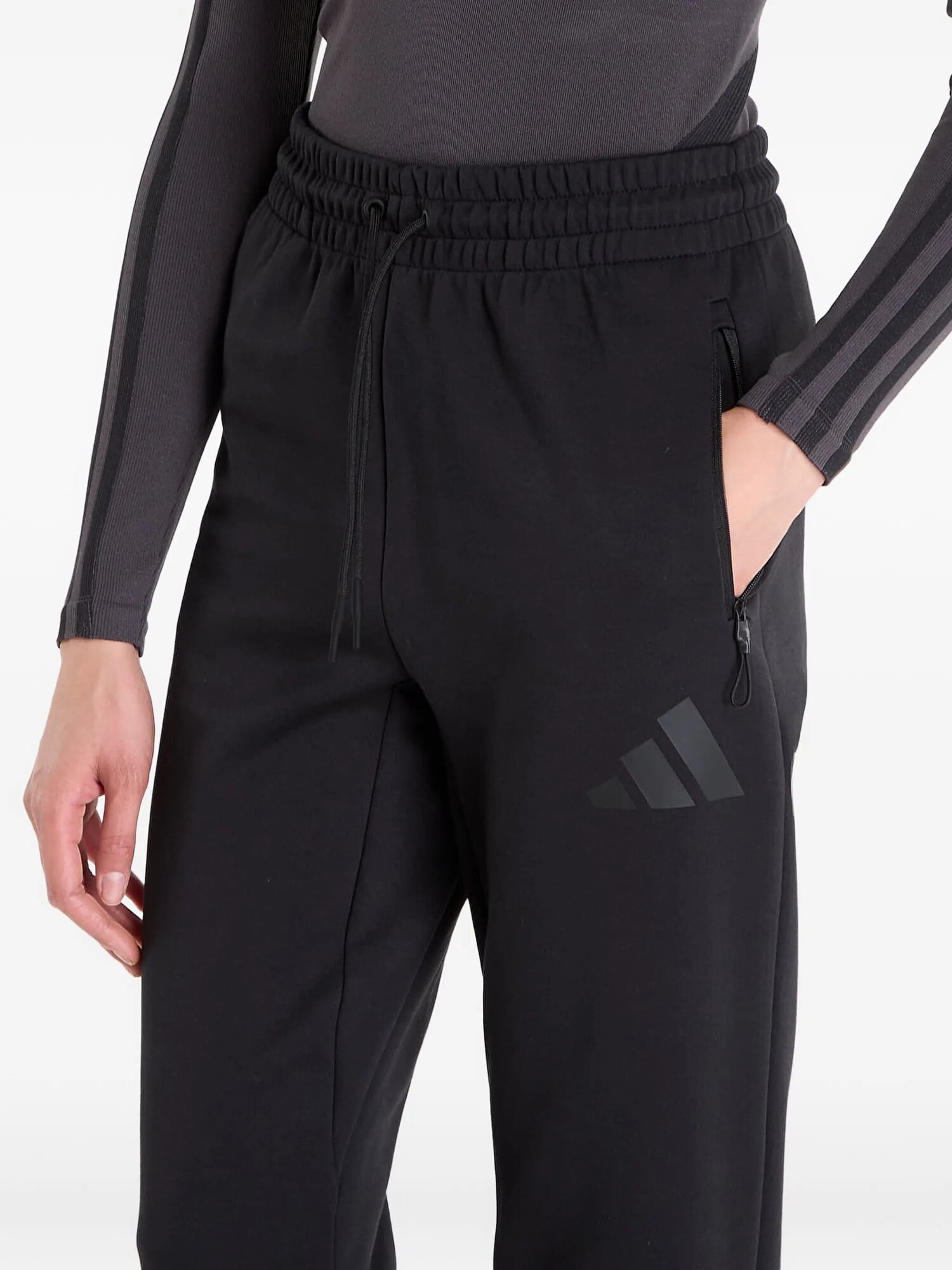 Брюки спортивные adidas, размер XS, черный — фото 1