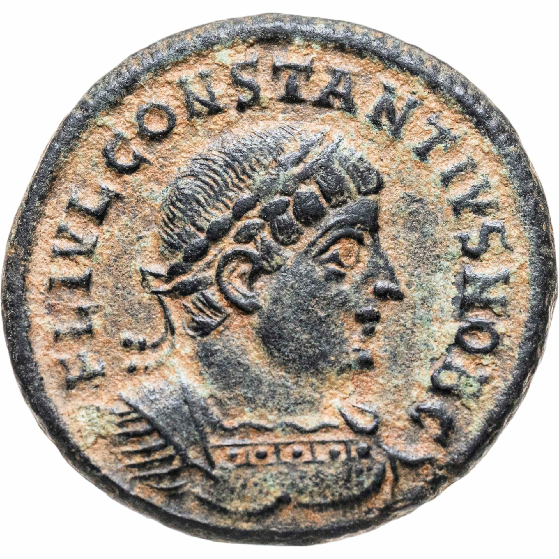 Римская империя, Констанций II, 337-361 годы, Нуммий , Медь, в сохранности XF