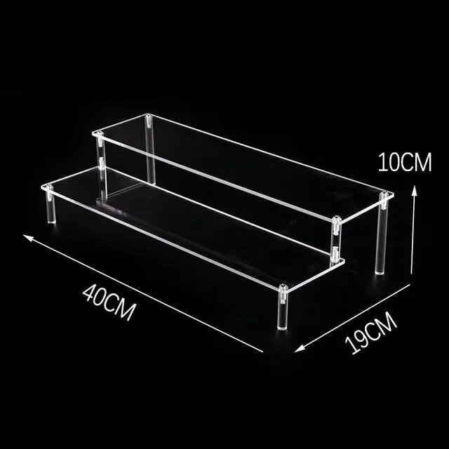 Акриловая подставка для монитора 40x19x10 см, черная